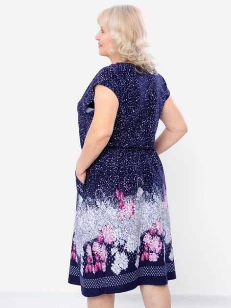 Сукня міді літня жіноча Носи Своє 8068-005 54 Хризантема (чорнильно ...