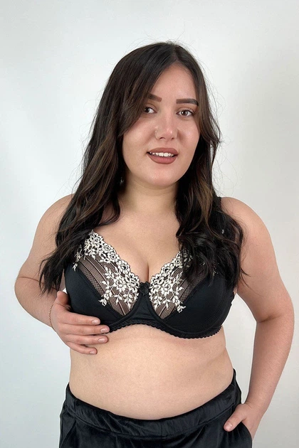 Бюстгальтер з м'якою чашкою Nana 90G Срібляста півонія-Чорний (96061) – Брендовий одяг | ROZETKA