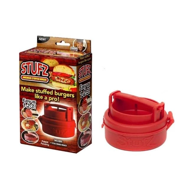 Прес для котлет і бургерів Stufz Burger Червона – купить онлайн на ROZETKA