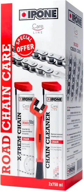 Комплект для цепи Ipone Road Chain Care спреи+щетка (800736) – фото ...
