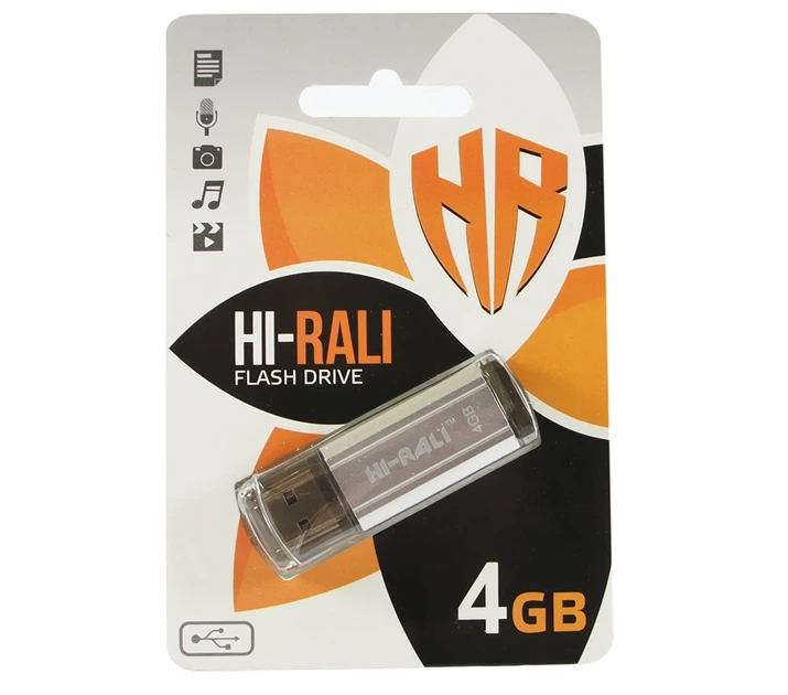 USB Flash Drive 4Gb Hi-Rali Stark series Silver, HI-4GBSTSL – фото ...