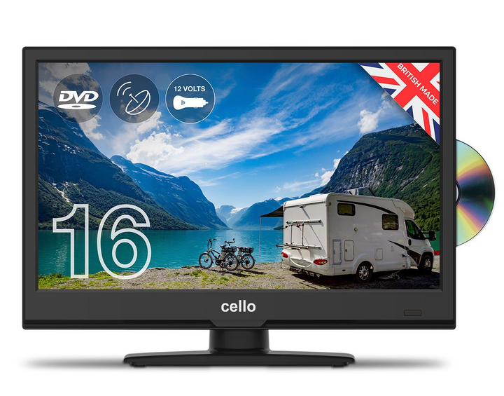 Телевизор 16 дюймов Cello C1620FS Traveller (Full HD 12 Volt DVD Player ...