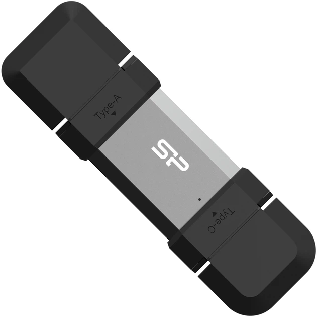 Флеш пам'ять USB Silicon Power Mobile C51 64GB USB 3.2 + Type-C Black ...