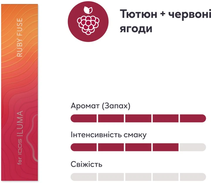 Блок стіків для нагрівання тютюну TEREA Ruby Fuse 10 пачок ...