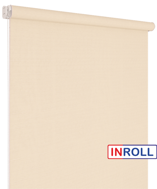 Ролета тканевая INROLL Есо-Mini Plus 130х165 см Len Кремово-розовый ...