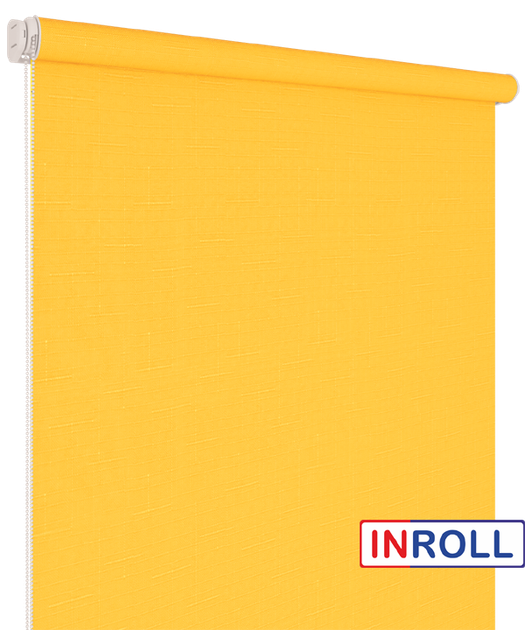 Ролета тканевая INROLL Есо-Mini Plus 105х165 см Len Желтый 858 – фото ...