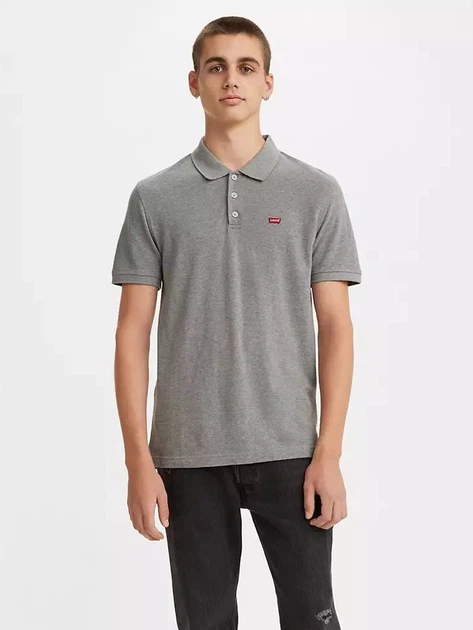 Поло длинное мужское Levi's Levis Hm Polo 35883-0004 S Mid Tone Grey He ...