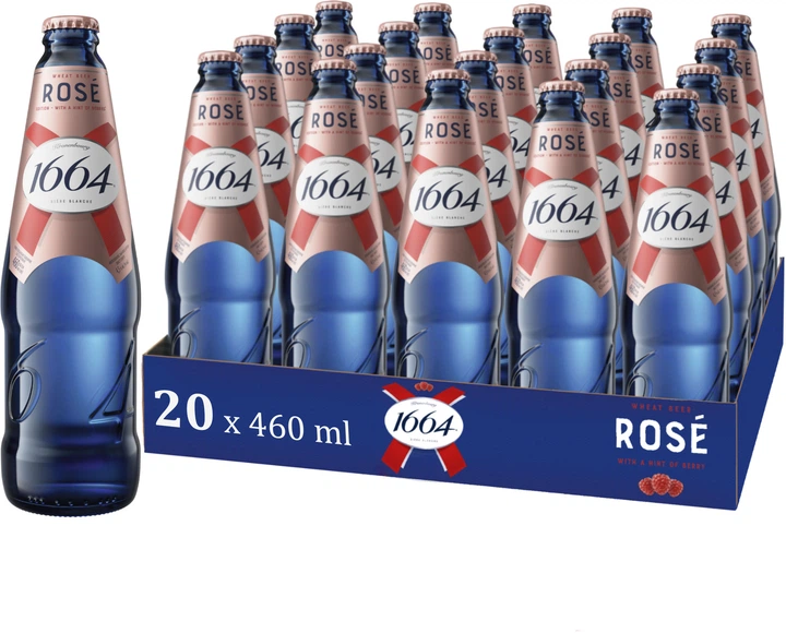 Упаковка пива Kronenbourg 1664 Rose edition светлое фильтрованное 4.5% ...