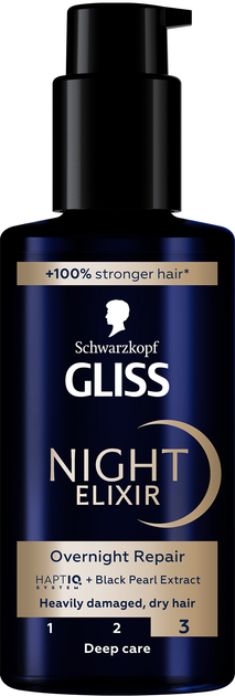 Ночной эликсир Gliss Kur Overnight Repair 100 мл (5410091767334 ...