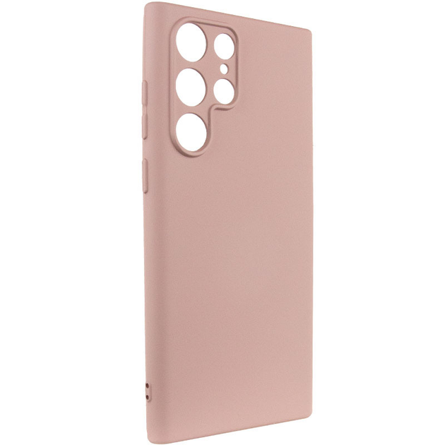 Чохол Silicone Cover Lakshmi Full Camera (A) для Samsung Galaxy S22 Ultra Рожевий / Pink Sand ...