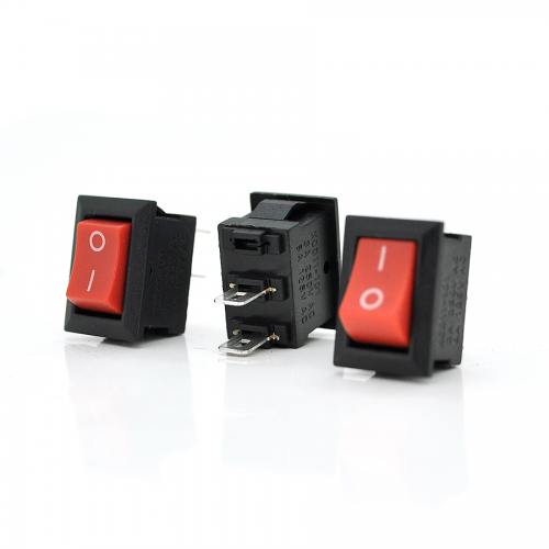 Перемикач ON-OFF KCD11-101 Small, 250VAC / 3A, 2 контакту, Red, Q200 ...