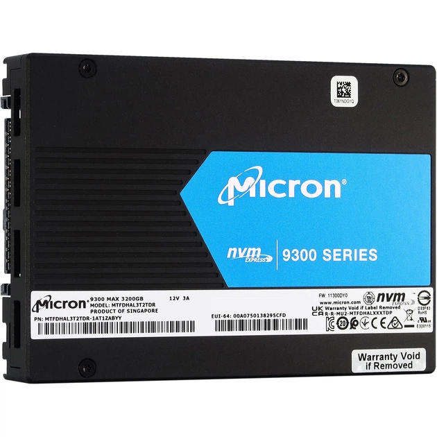 SSD накопичувач Micron 9300 MAX 3.2 TB (MTFDHAL3T2TDR-1AT1ZABYYT ...