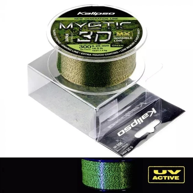 Леска Kalipso Mystic 3D Green 300m 0.25мм – фото, отзывы, характеристики в интернет-магазине ...