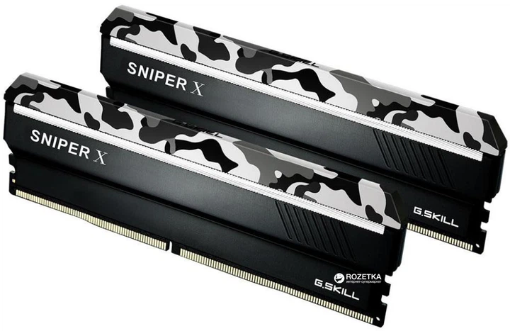 Оперативная память G Skill Ddr4 2400 16384mb Pc4 19200 Kit Of 2x8192 Sniper X Urban Camo F4
