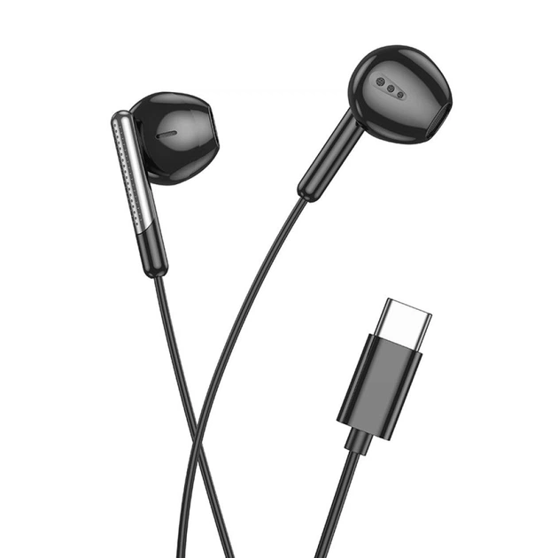Навушники Hoco M123 Glory universal Type-C earphones with mic Black купить в интернет-магазине ...