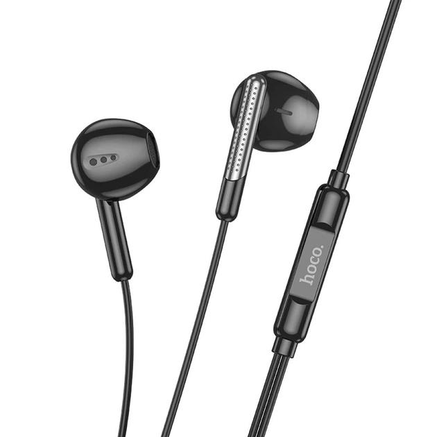 Навушники Hoco M123 Glory universal 3.5mm earphones with mic Black купить в интернет-магазине ...