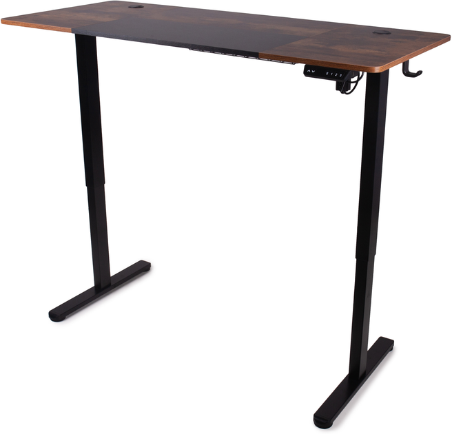 Регулируемый стол Barsky StandUp Loft 1400x600x720-1180 мм Brown-Black ...
