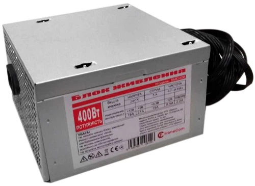 Блок живлення 400Вт FrimeCom FC SM400 BL/LE 120мм Fan ATX (без кабеля ...