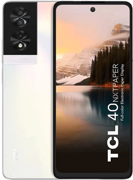 Мобильный телефон TCL 40 NXTPAPER 8/256GB Pearl White (T612B-2BLCA112 ...