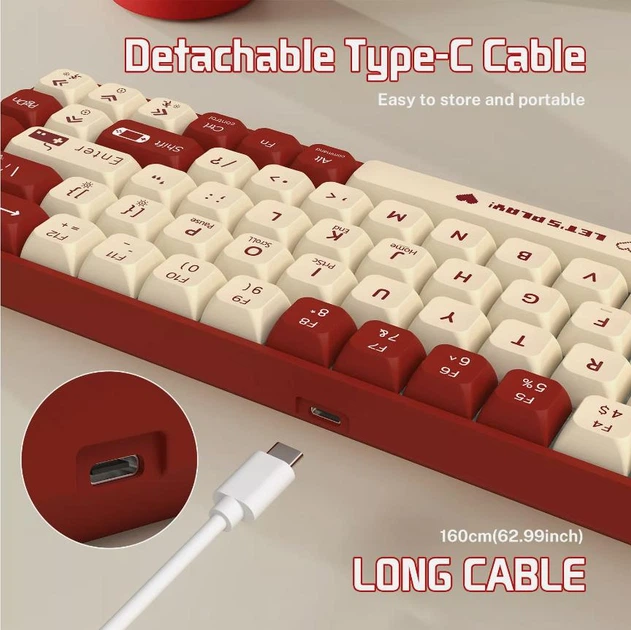 Ajazz Ak680 Red механічна клавіатура з Hot-Swap – фото, отзывы ...