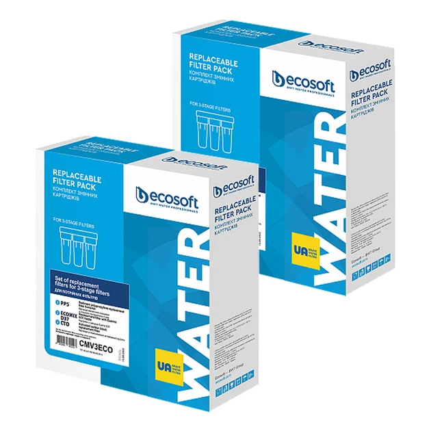 Комплект картриджей Ecosoft CMV3ECO для тройных фильтров - 2 штуки – фото, отзывы ...