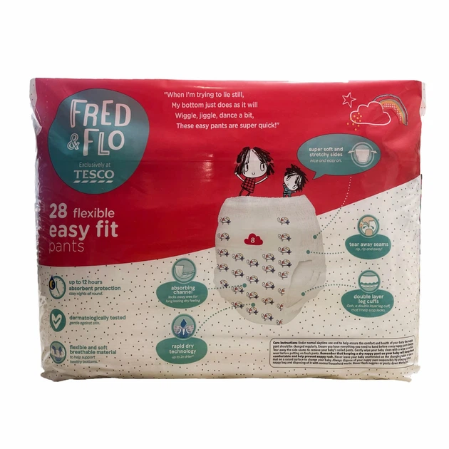 Підгузки - трусики Fred & Flo розмір 8 (18+ кг), 28 шт – Безпечно ...