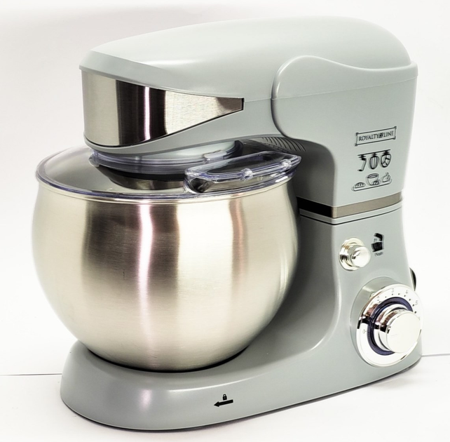 Тестомес Royalty Line PKM-1600 Grey SLOVAKIA 1600W 6L кухонный комбайн ...