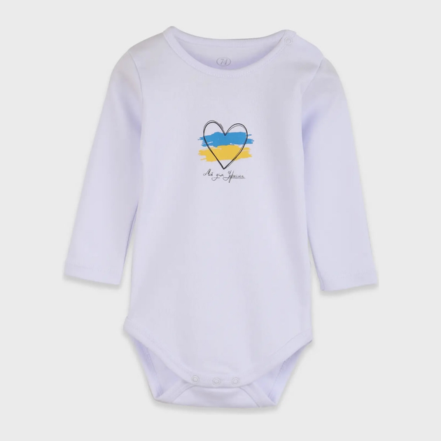 Детское боди для новорожденных Flamingo 171-060 62 см Белое/Ukraine ...