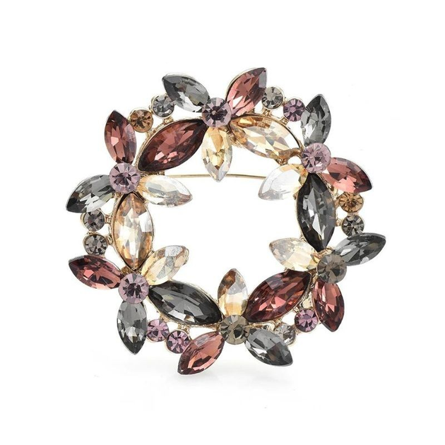 Брошь BROCHE бижутерия Цветы Подарок Весны коричневая BRBF114093 ...