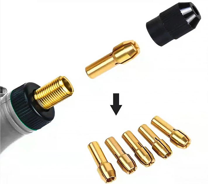 Бормашина Jangk Life гравер аккумуляторный с насадками и комплектом ...