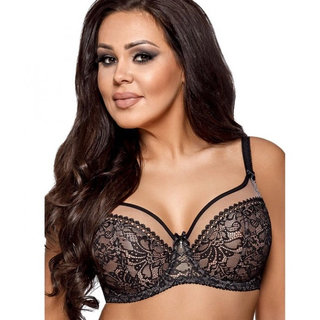 Бюстгальтер Ava soft 1396 на кісточках з м'якими філіжанками czarny чорний розмір 100B від ...