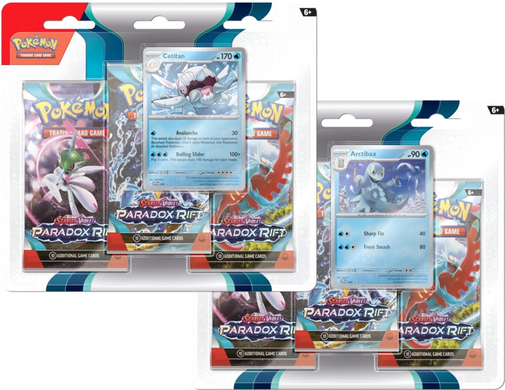 Игровые карты Pokemon TCG Paradox Rift 3pack B. Cetitan (5903076514110 ...