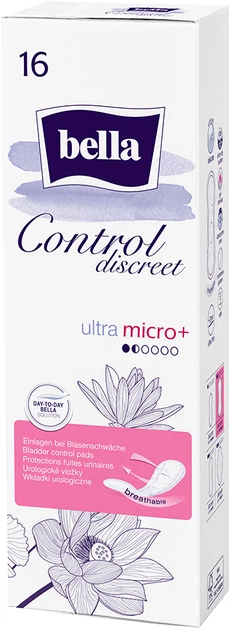 Прокладки урологические Bella Control Discreet Ultra Micro+ 16 шт ...