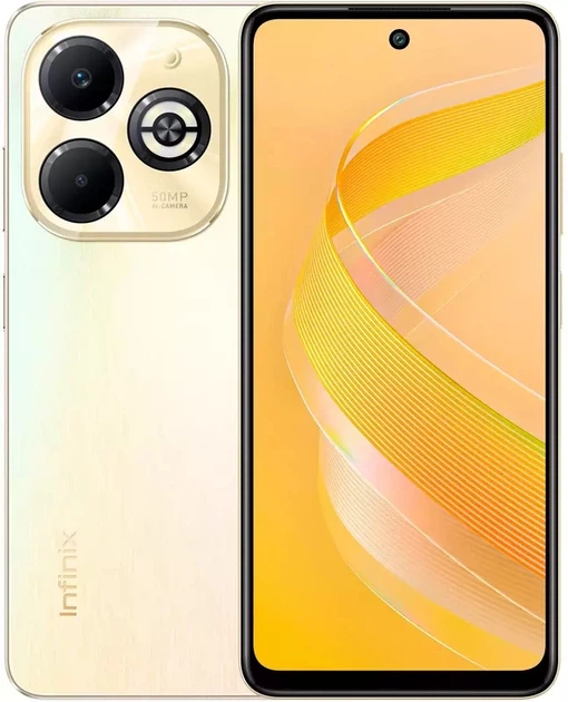 Смартфон Infinix Smart 8 Plus X6526 4/128GB Dual Sim Shiny Gold – фото ...