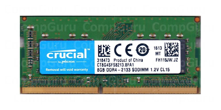 Оперативная память для ноутбука Crucial Ddr4 8gb 2133mhz So Dimm Pc4