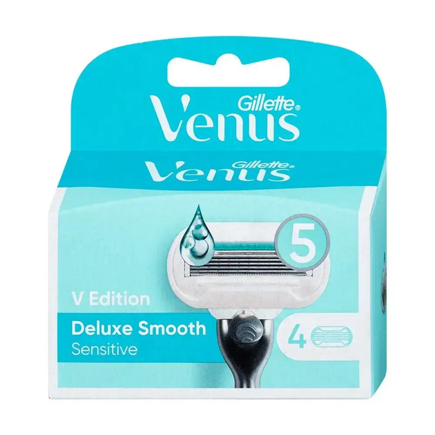 Картриджи для бритвы Gillette Venus Deluxe Smooth Sensitive V Edition 4 ...