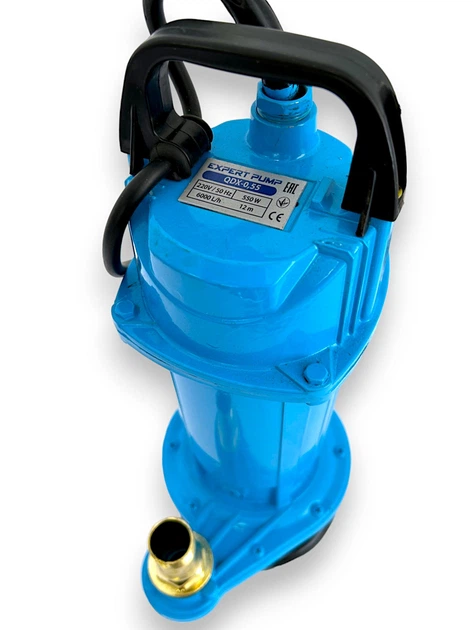 Насос дренажний EXPERT PUMP QDX 0,55 для брудної води, відкачування септиків 0,55 кВт, h=12м, Q ...