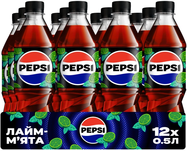 Упаковка безалкогольного напою Pepsi Lime-mint 0.5 л х 12 шт ...