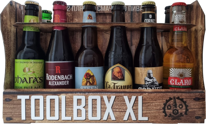 Пивной подарочный набор TOOLBOX XL "Дуэт" - 12 бутылок пива ...