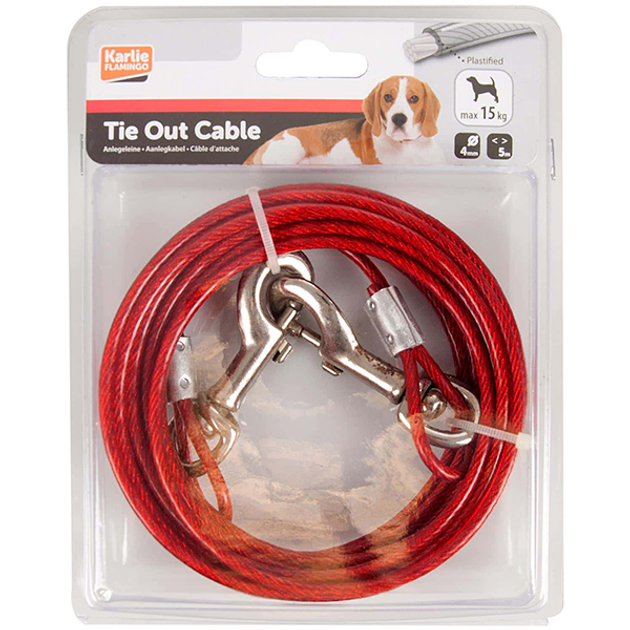 Трос для привязи собак Flamingo Tie Out Cable, 5 м от продавца ...