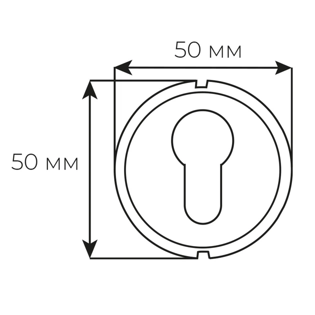 Securemme 4012XBK Декоративна вставка під циліндр чорний – фото, отзывы ...