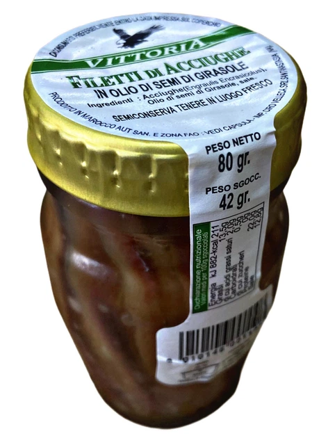 Анчоуси в олії Vittoria Filetti di Acciughe 80г – купити в Україні ...