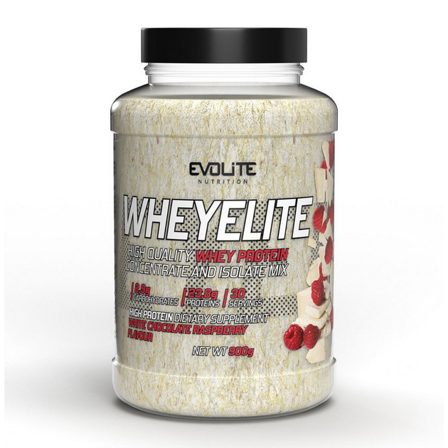 Протеїн Whey Elite, 900 грам Білий шоколад-малина Evolite Nutrition ...