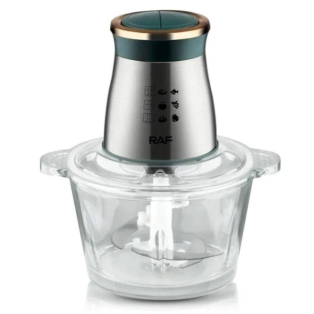 Блендер RAF R-7040 подрібнювач продуктів зі скляною чашею 2 л 800 Вт 4 леза (R-7040) – фото ...