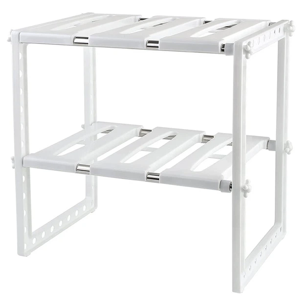 Регульована кухонна полиця органайзер Kitchen Rack купити онлайн на Rozetka