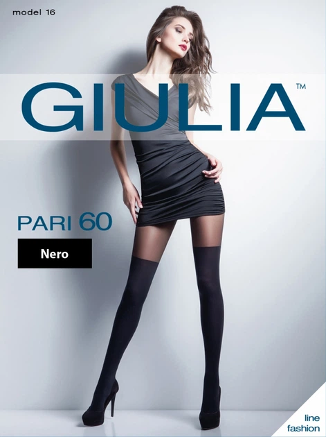Колготы 60 Den женские Giulia Pari 16 3 р Nero (4820040221656) – в интернет-магазине ROZETKA ...