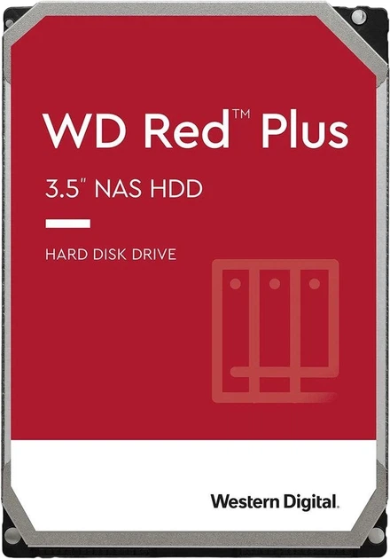 Жесткий диск Western Digital Red Plus NAS 3TB 5400rpm 256MB 3.5 SATA ...