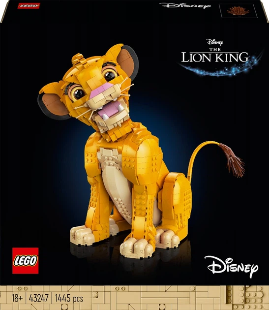Конструктор LEGO Disney Юний король Лев Сімба 1445 деталей (43247 ...