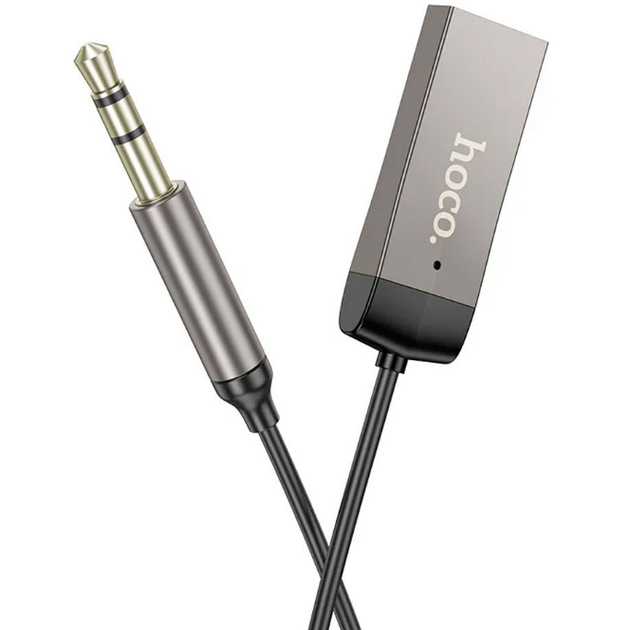 Аудио-адаптер Bluetooth aux гарнитура в машину адаптер HOCO E78 Серый ...