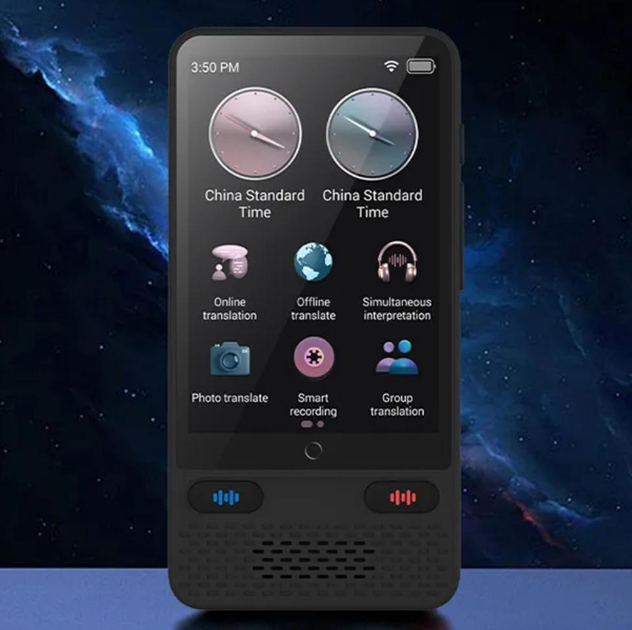 Электронный голосовой переводчик S85 AI Translator на 138 языков ...